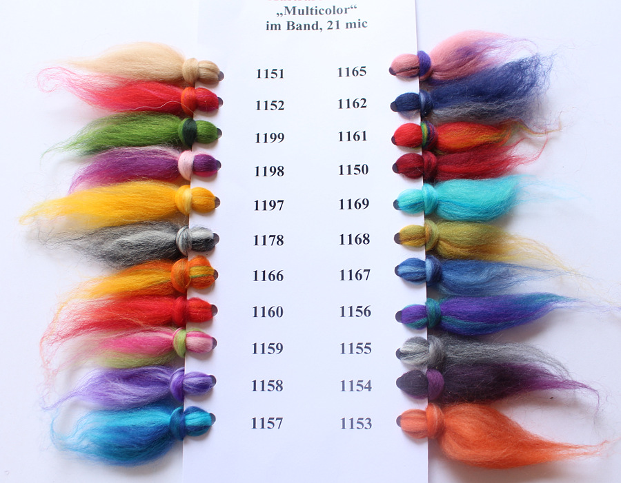 Neue Farbkarten Merino Schafwolle / New color cards merino sheep wool ...